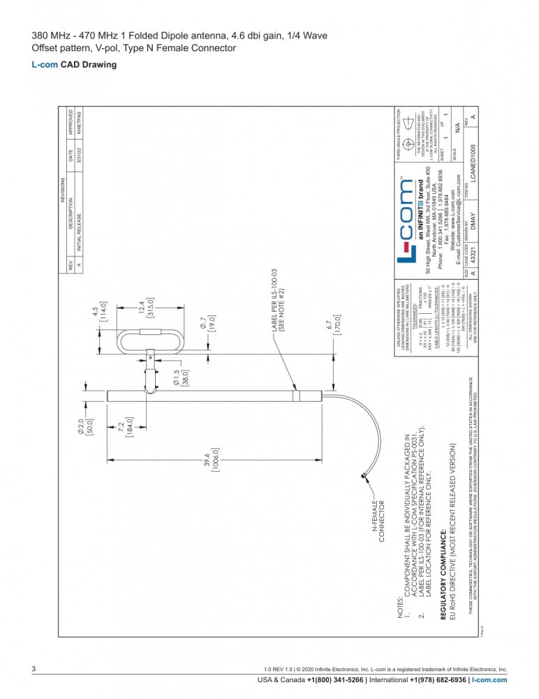 LCANED1005 product documentation page 3