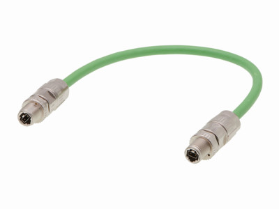 T1 Industrial Single-Pair Ethernet (SPE) M12 Plug Cable Assembly, IP65/67, 20.0m Cable Length