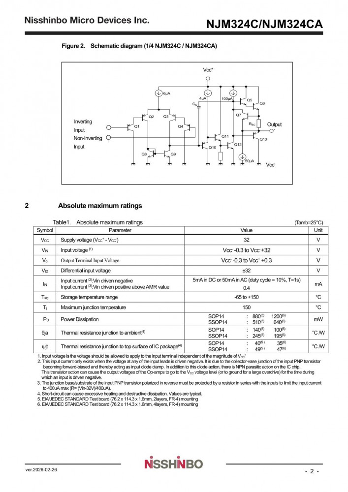 NJM324C datasheet page 2