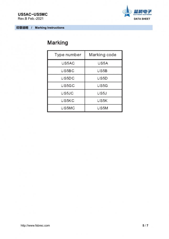 US5JC datasheet page 5