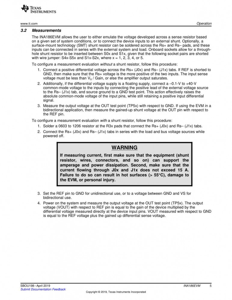 INA186EVM technical document page 5