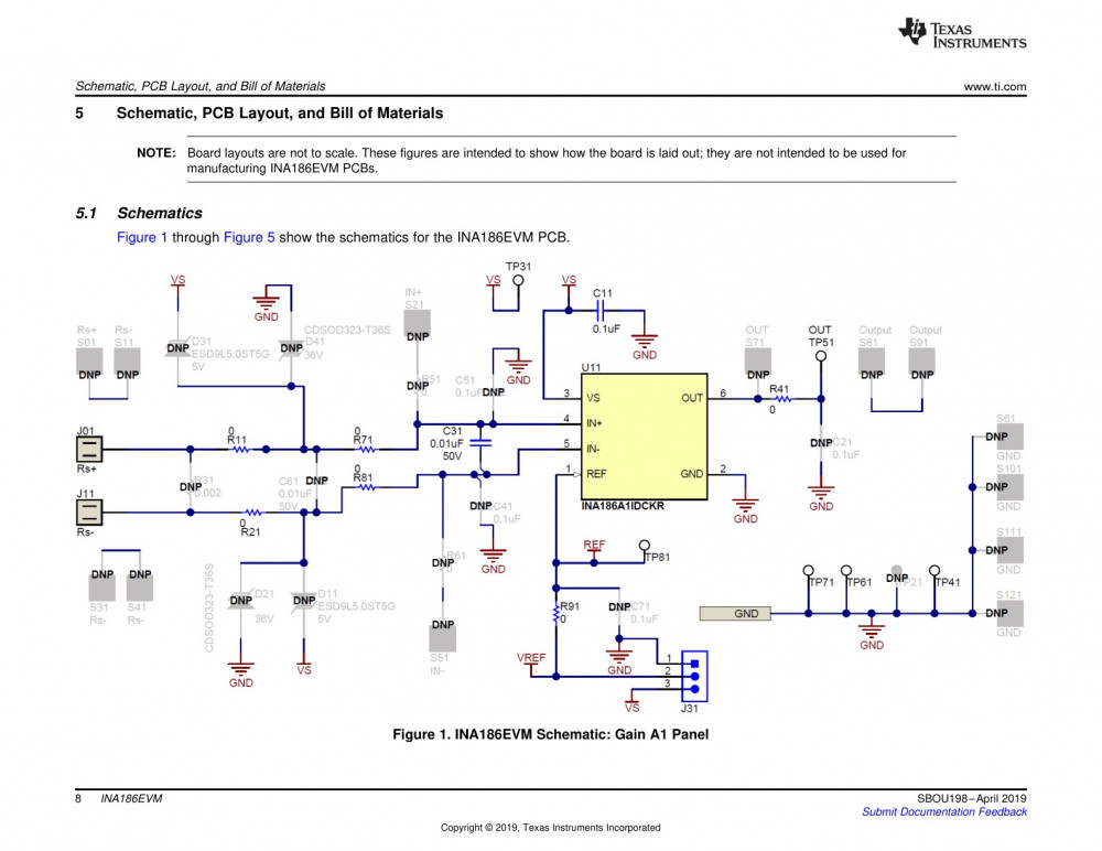 INA186EVM technical document page 8