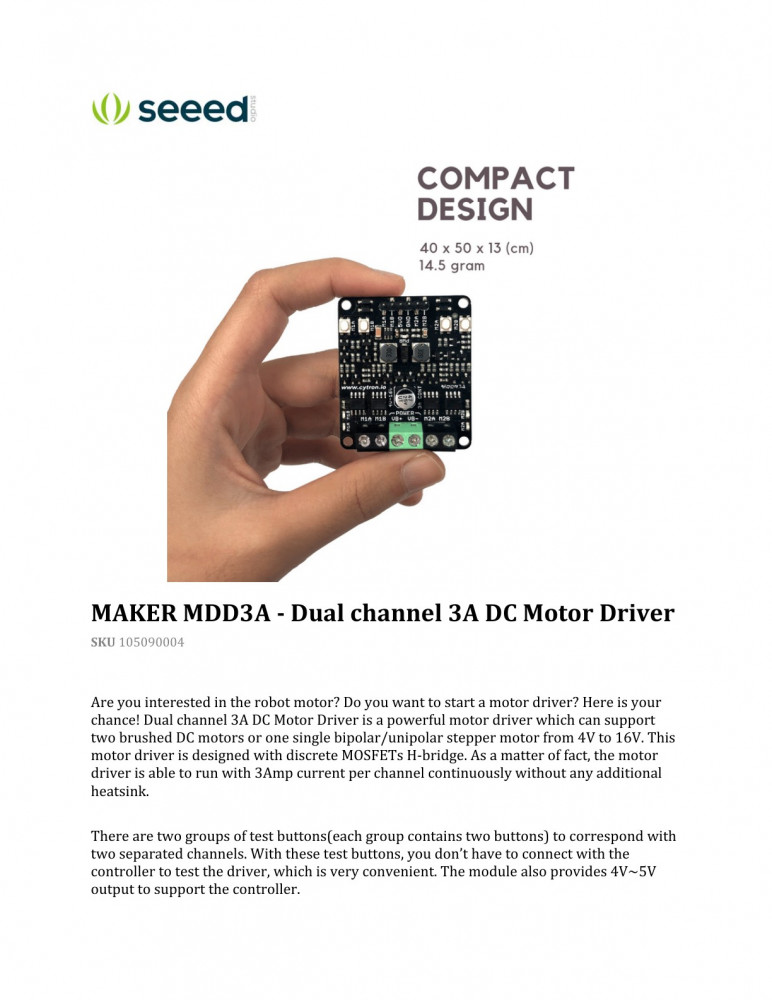 MAKER MDD3A document image 1