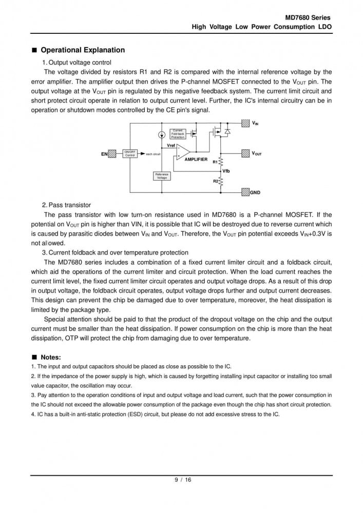 MD7680 datasheet page 9