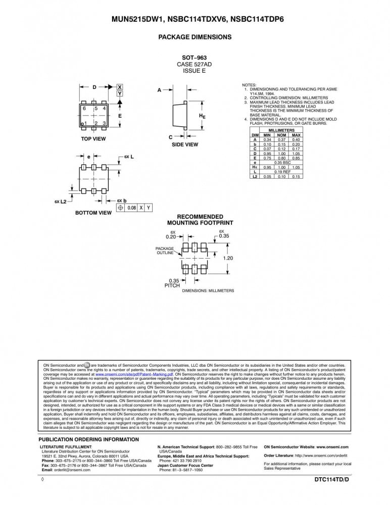 MUN5215DW1T1G datasheet page 8