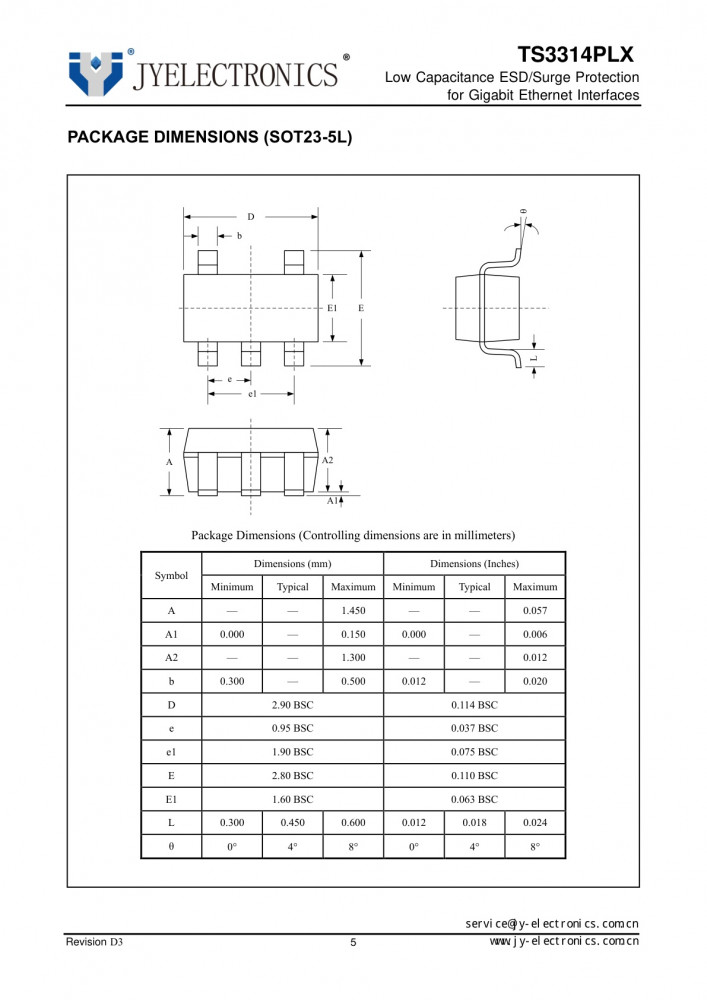 TS3314PLX datasheet page 5