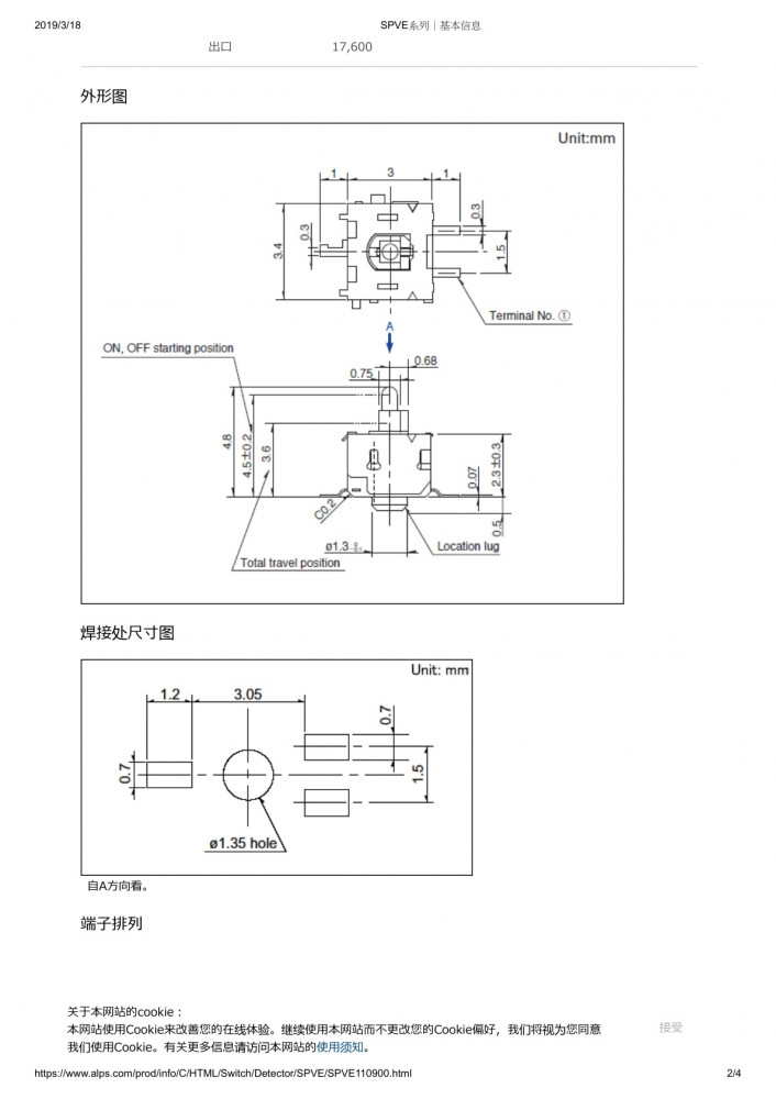 SPVE110900 technical document page 2