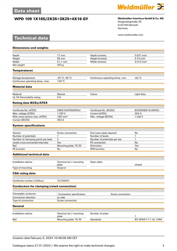 WEIDMULLER 1562090000 document page 2
