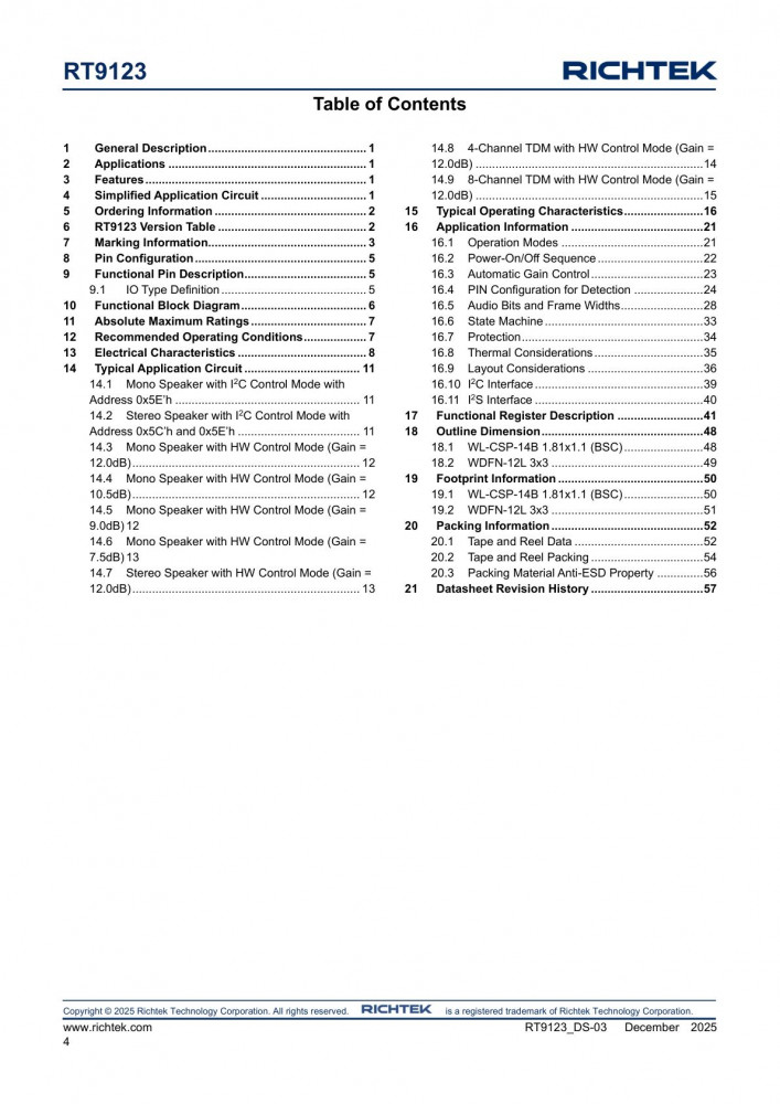 RT9123 datasheet page 4
