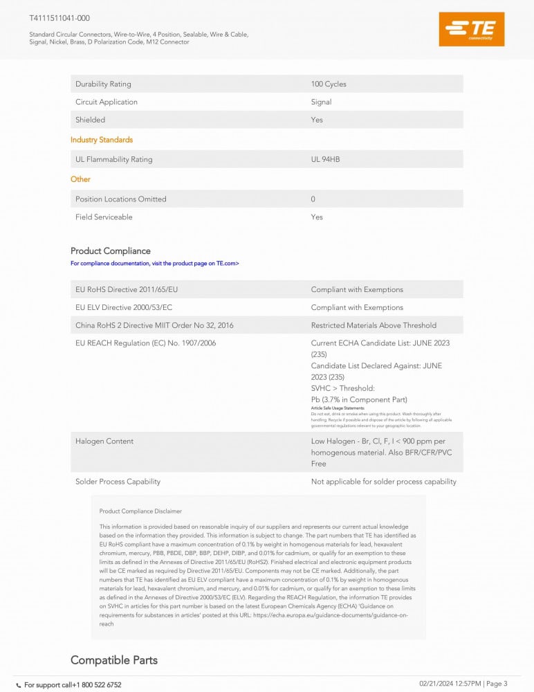 T4111511041-000 technical document page 3