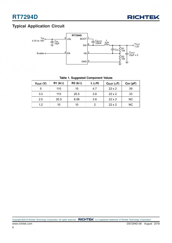 RT7294D datasheet page 6