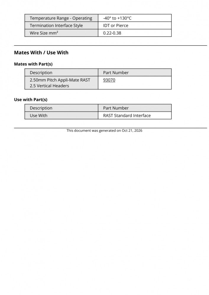 Technical document image 3 for MOLEX 938061531