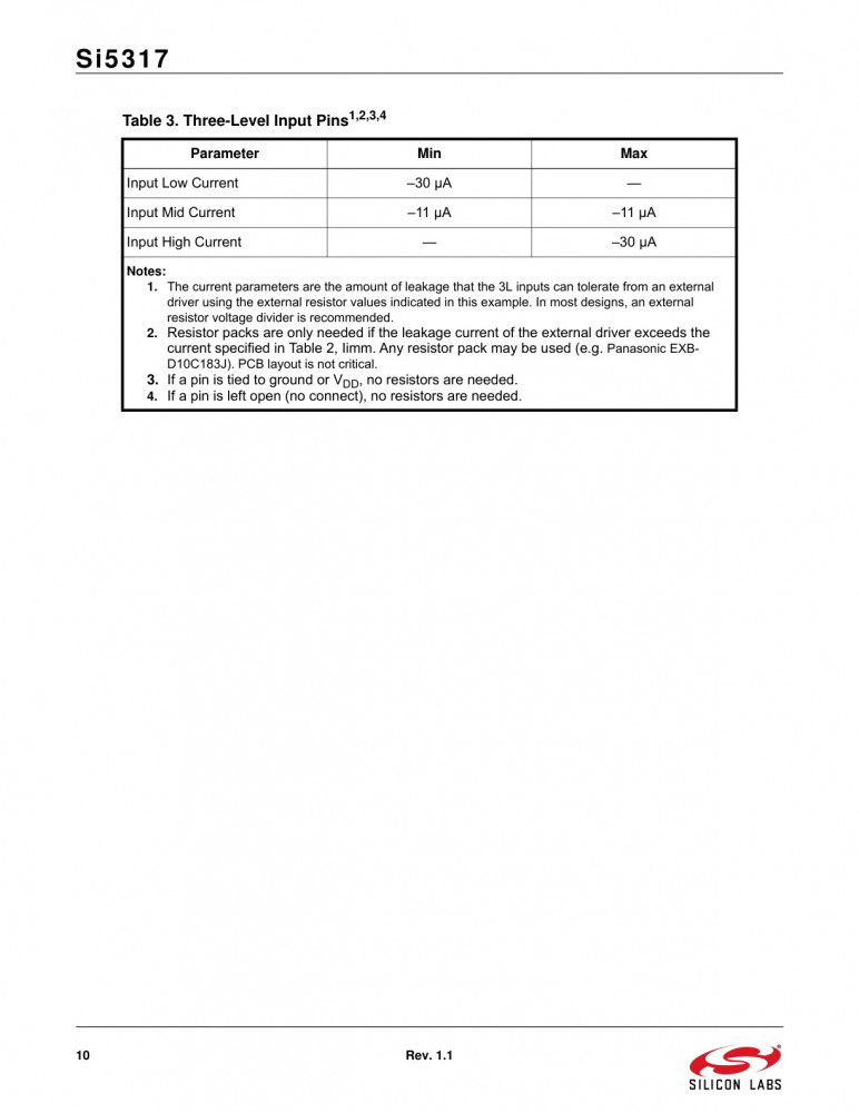SI5317 datasheet page 10