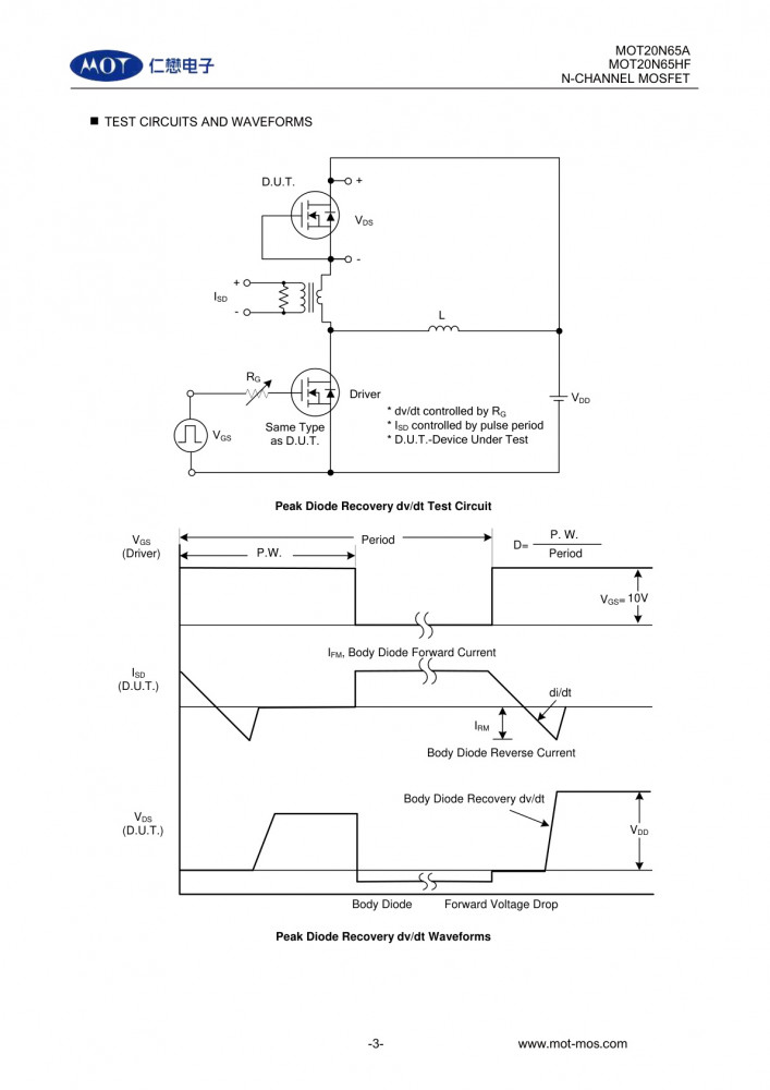 MOT20N65HF datasheet page 3