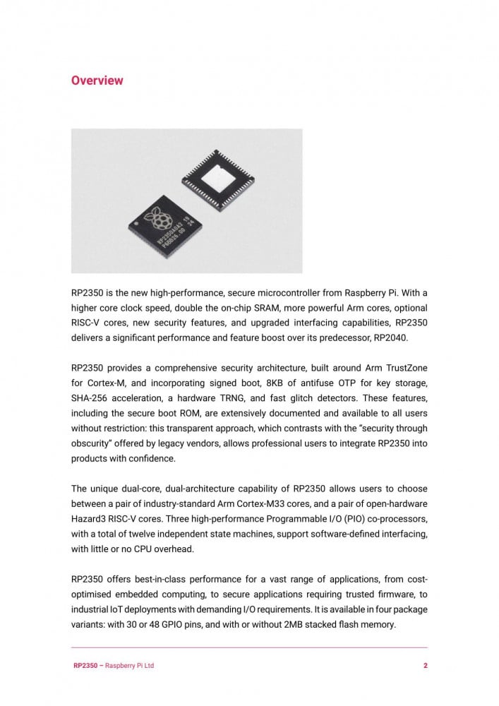 RP2354B technical document page 2