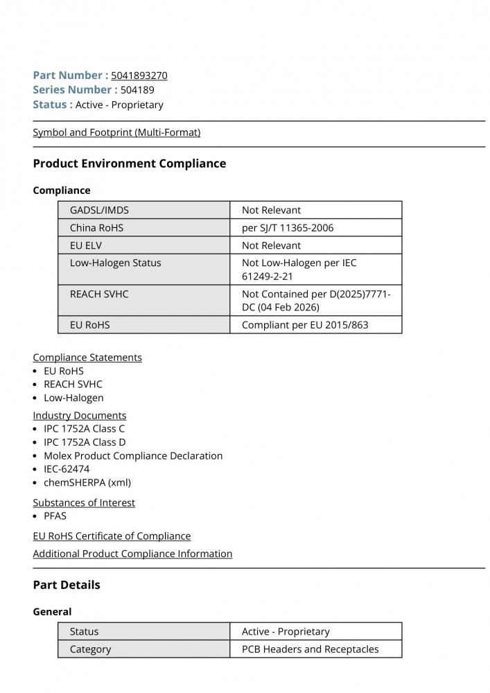 Product document page 1