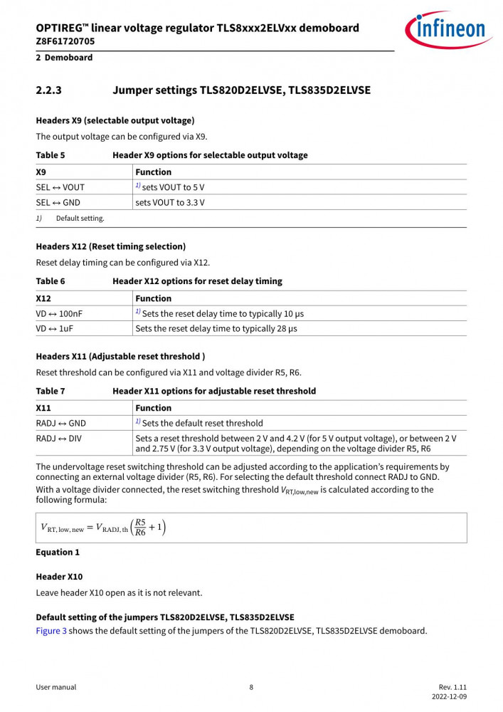TLS820B2ELVSE demoboard document page 8