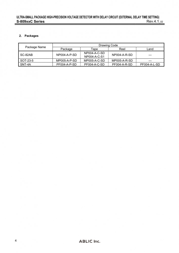 S-80931CNNB-G81T2G datasheet page 4