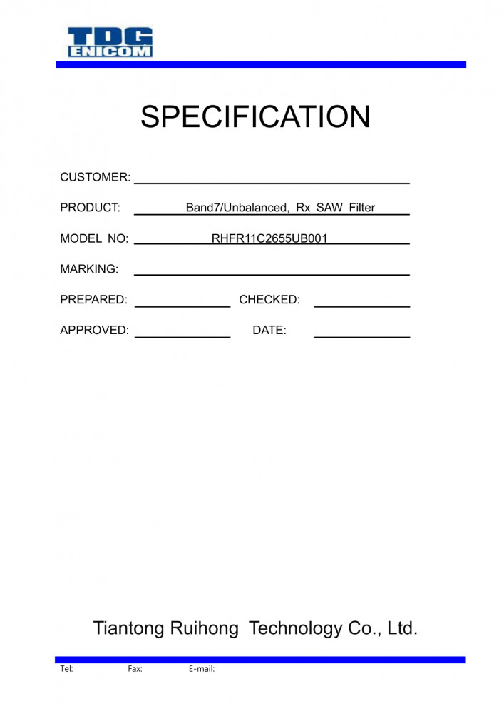 RHFR11C2655UB001 datasheet page 1