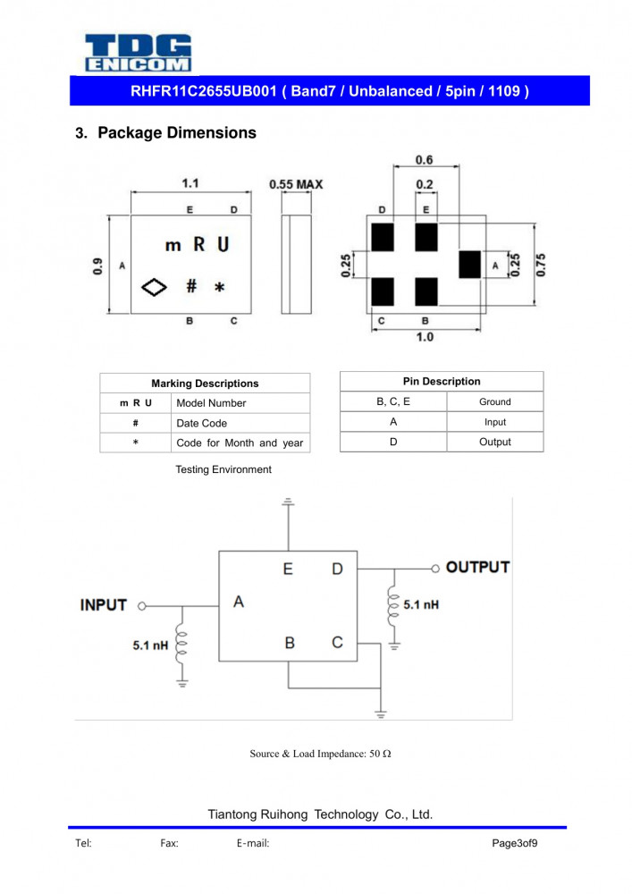RHFR11C2655UB001 datasheet page 4