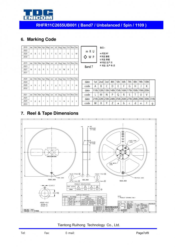 RHFR11C2655UB001 datasheet page 8