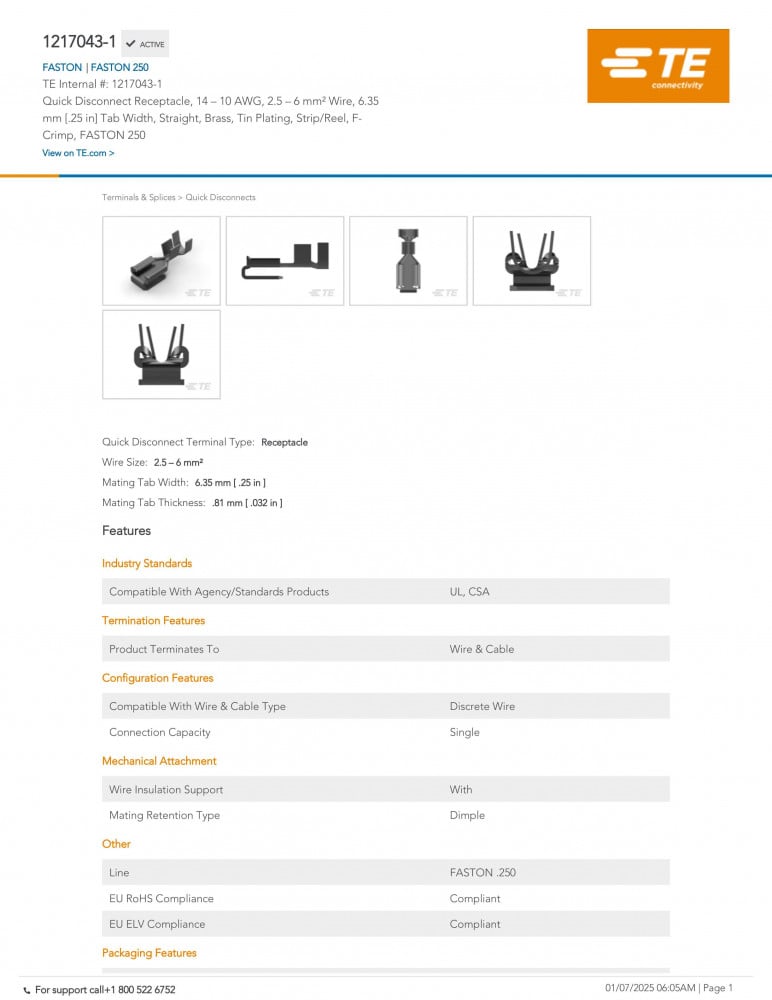 1217043-1 technical document page 1