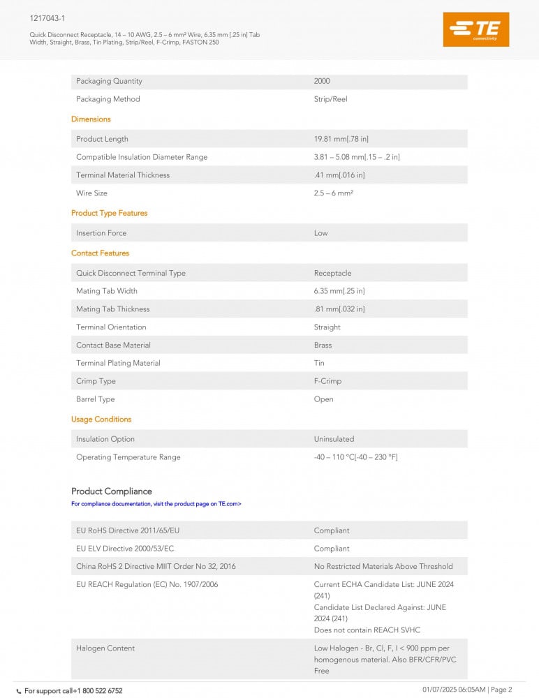 1217043-1 technical document page 2