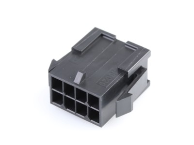 Micro-Fit 3.0 Plug Housing, Dual Row, 10 Circuits, UL 94V-0, Panel Mount  Ears, Low-Halogen Since Inception, Black