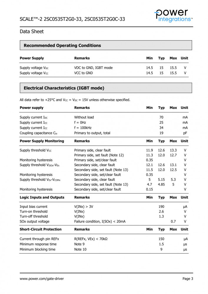2SC0535T2G0C-33 datasheet page 3