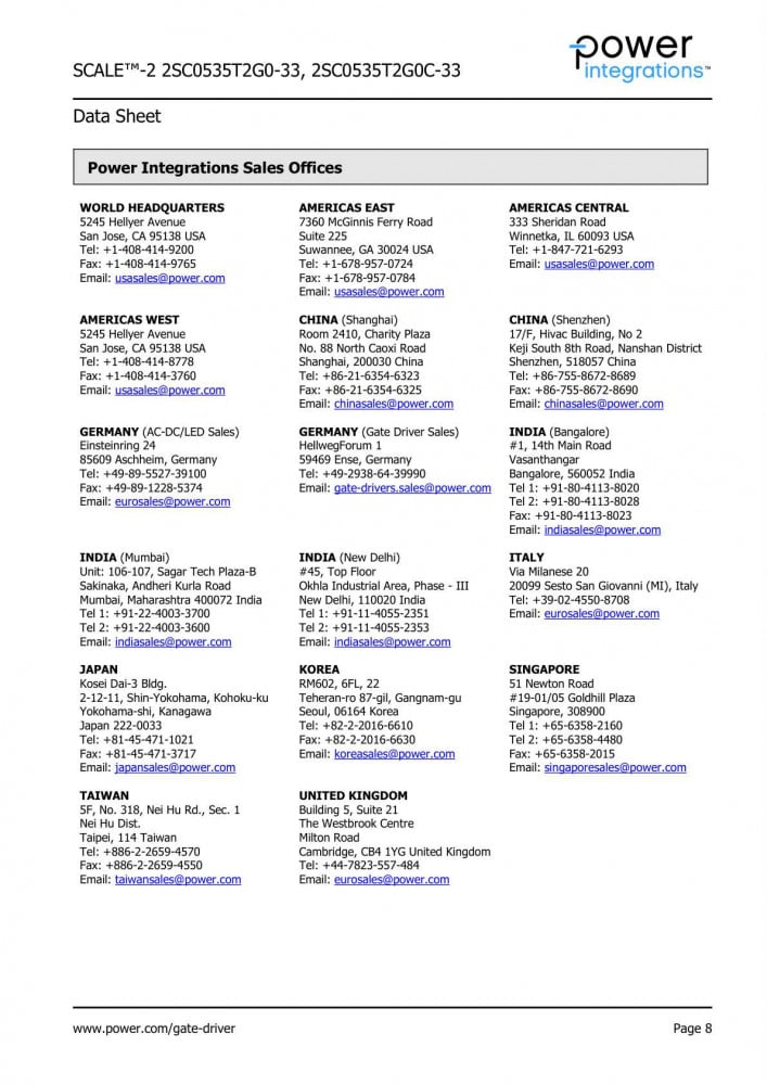 2SC0535T2G0C-33 datasheet page 8