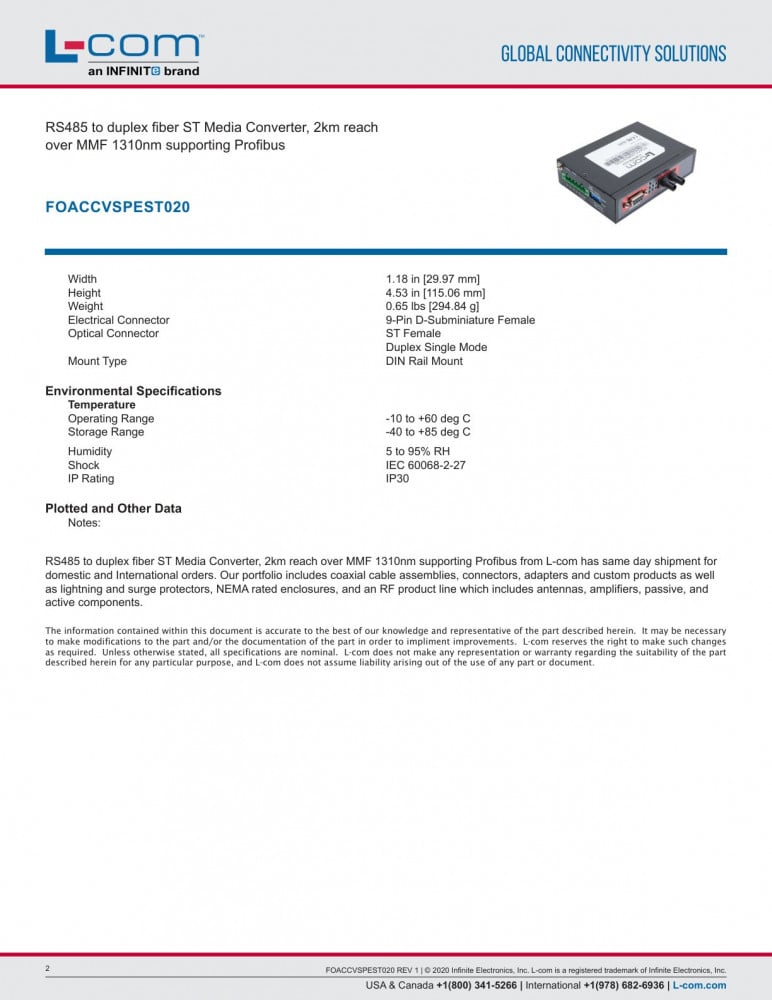FOACCVSPEST020 technical document page 2