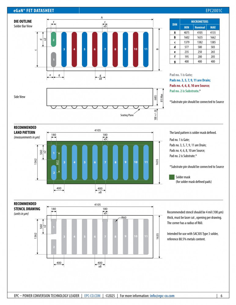 EPC2001C datasheet page 6