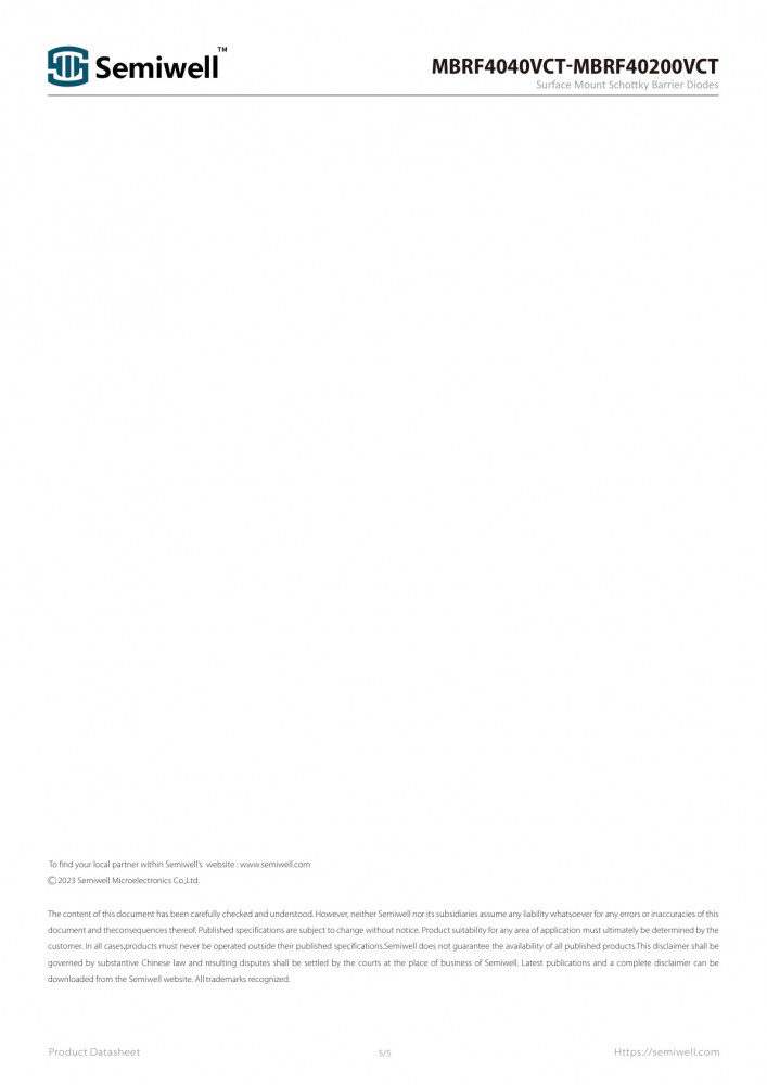 MBRF4080VCT technical document, page 5