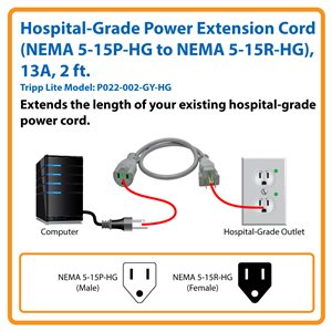 EATON P022-002-GY-HG Power Cord Cable Assembly for sale