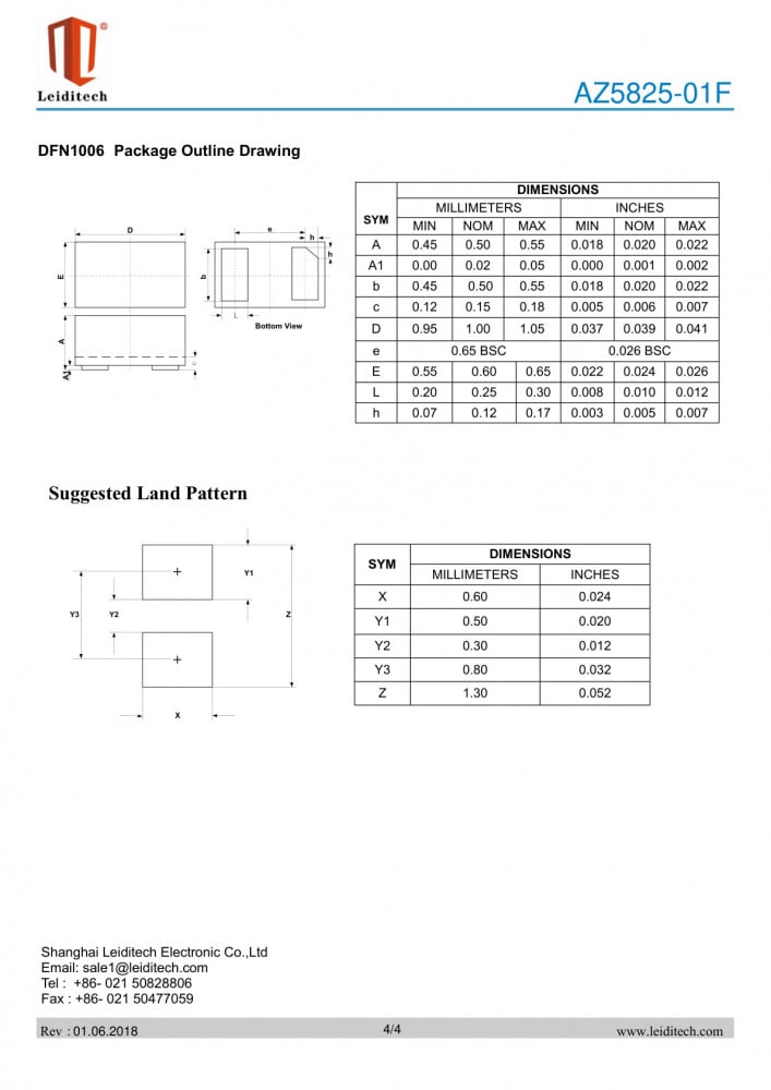 AZ5825-01F datasheet page 4