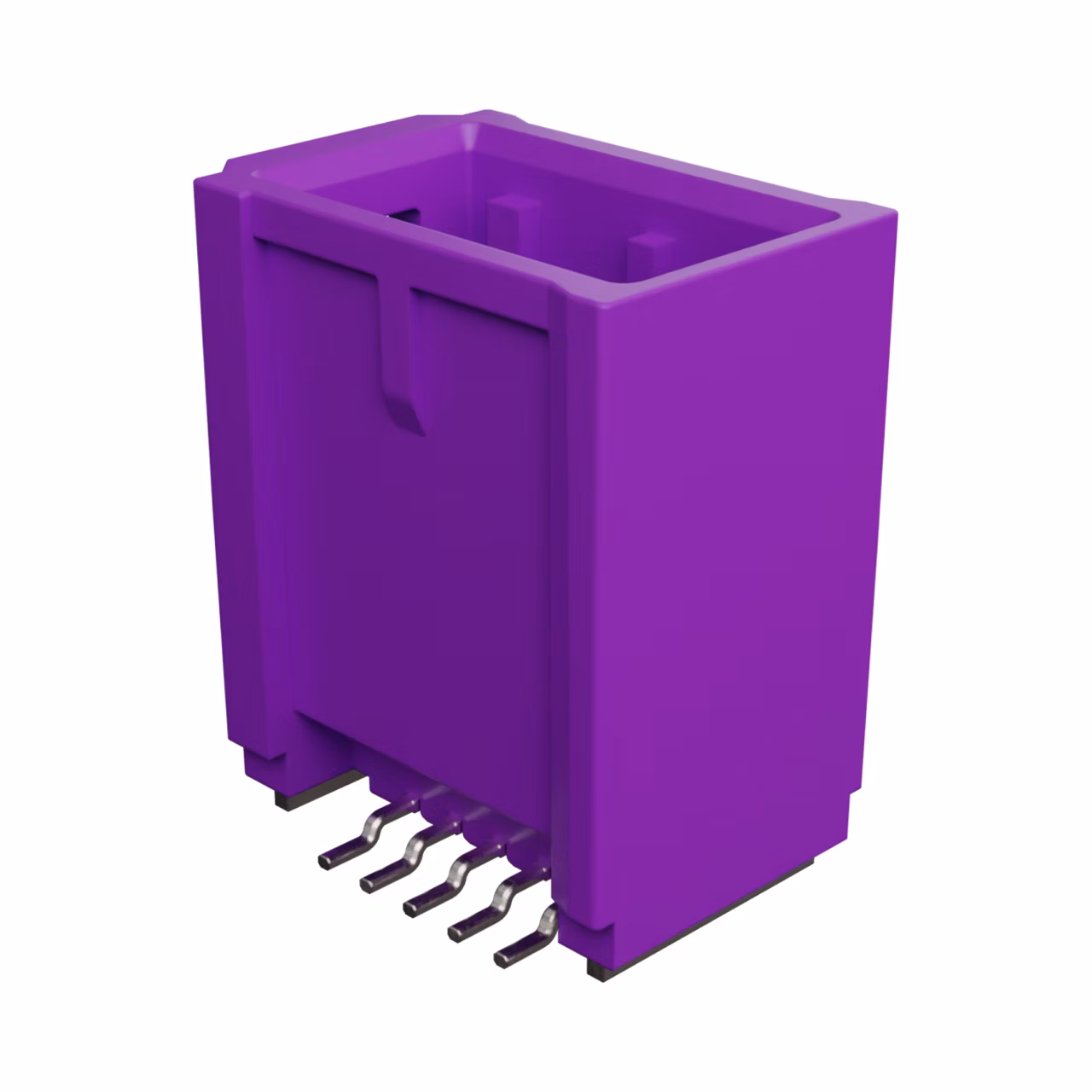 ConnTAK50 Header, Dual Row, Vertical, Surface Mount, 10 Circuits, Key D,  Violet for sale