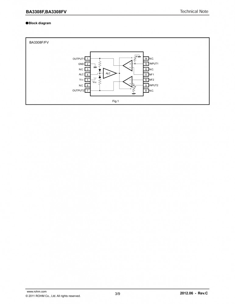 BA3308F-E2 technical document page 3
