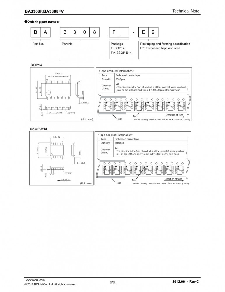 BA3308F-E2 technical document page 9