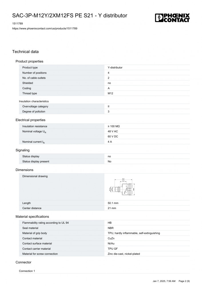 Phoenix Contact 1511789 product documentation page 2
