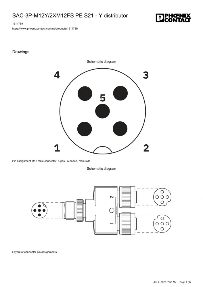Phoenix Contact 1511789 electrical properties page
