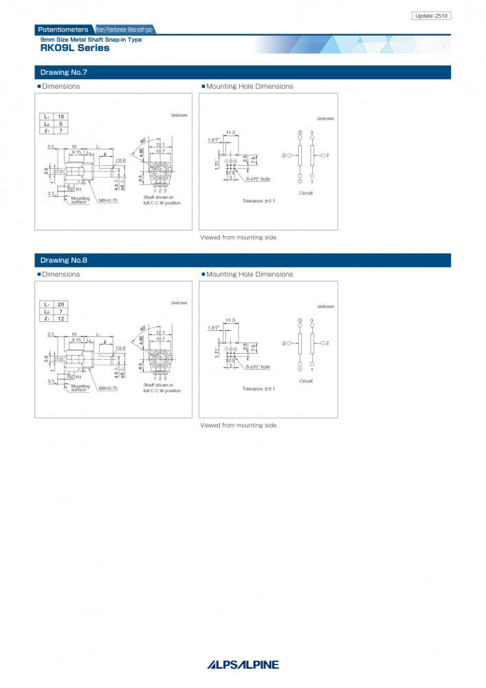 RK09L series technical document page 4