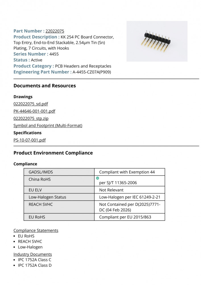 22022075 product document preview, page 1