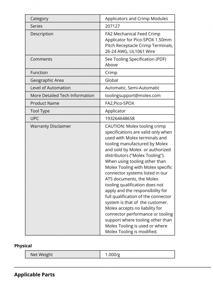 Tooling document page 2