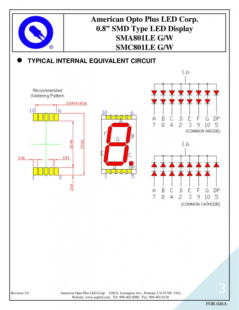 SMA801LE datasheet page 3
