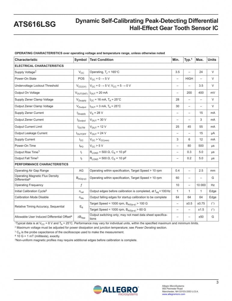 ATS616LSGTN-T datasheet page 3
