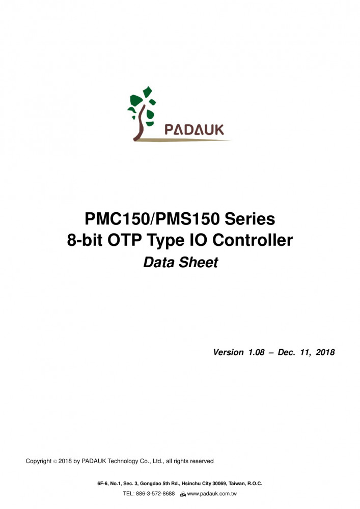 PMC150 datasheet page 1
