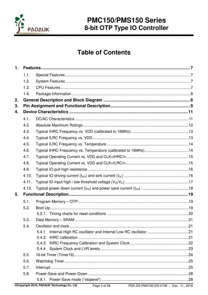 PMC150 datasheet page 3