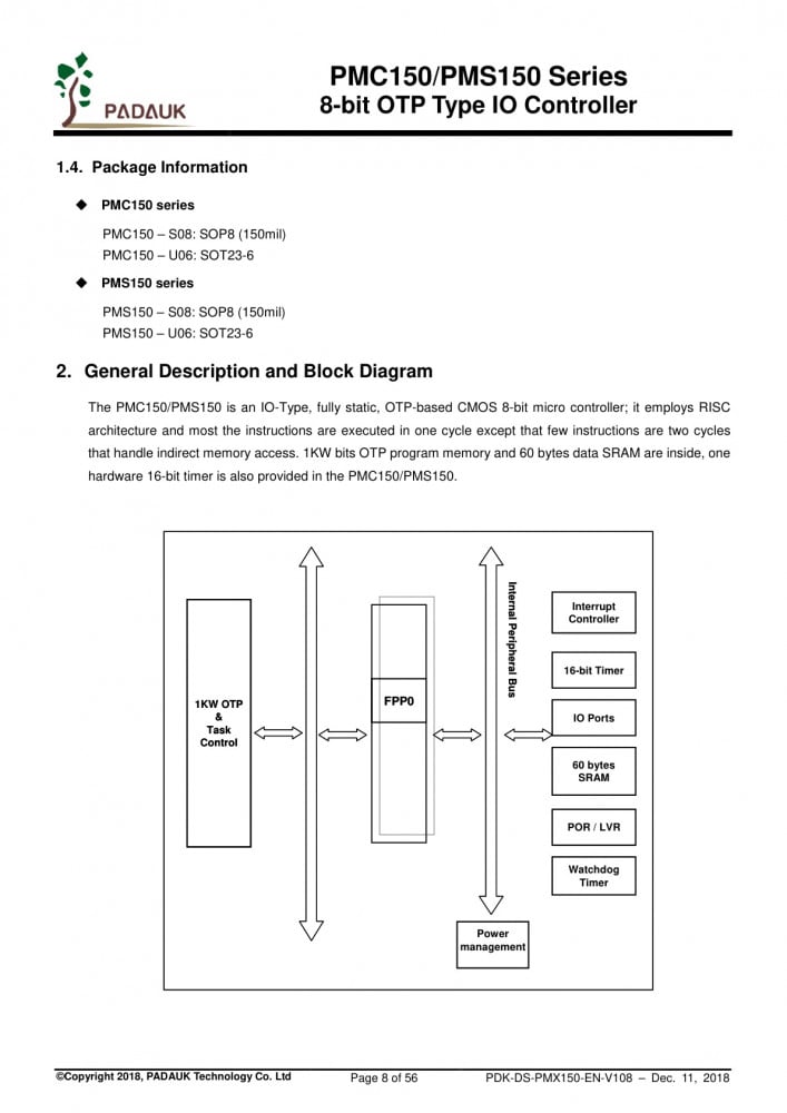 PMC150 datasheet page 8