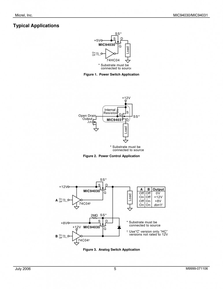 MIC94030YM4-TR technical document page 5