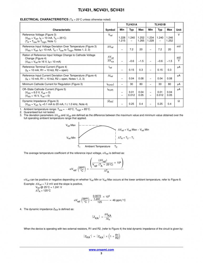 TLV431 datasheet page 3